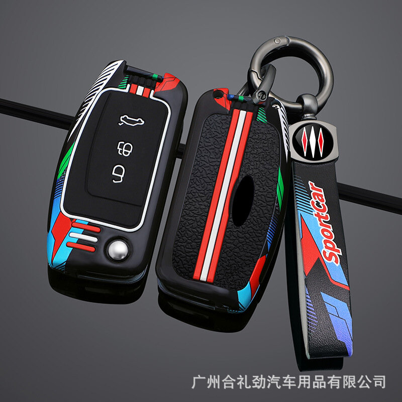 Ford Focus 2009-2013 Ключевой чехол I Style Гоночный красный одинарный корпус OPP-пакет