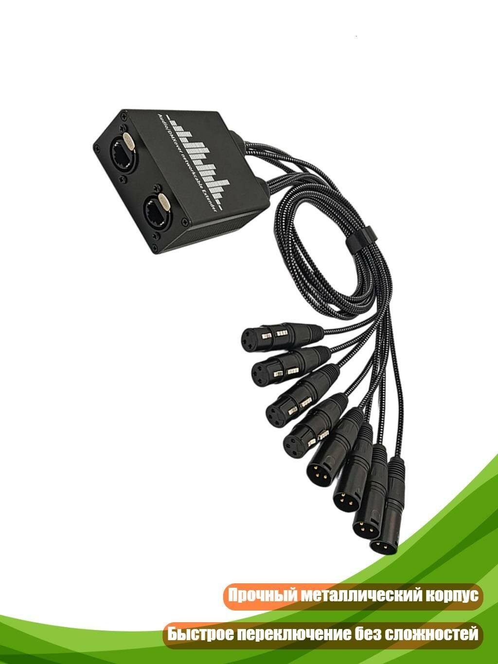 Удлинитель сетевого сигнала для сцены и студии, XLR мужской женский