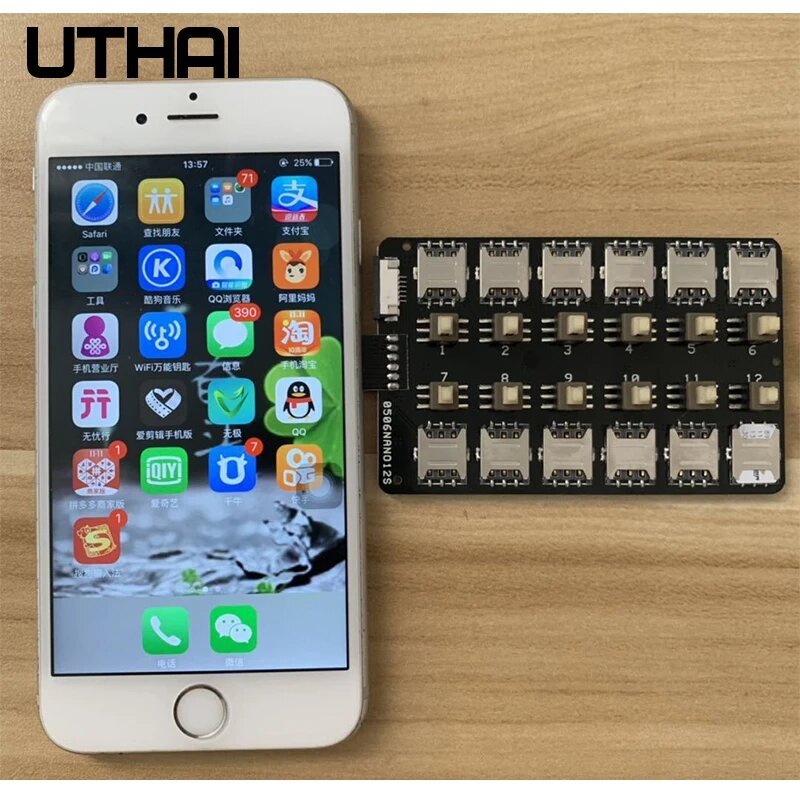 Мультисим-адаптер UTHAI 8 SIM для Android, Mini SIM — фото 1