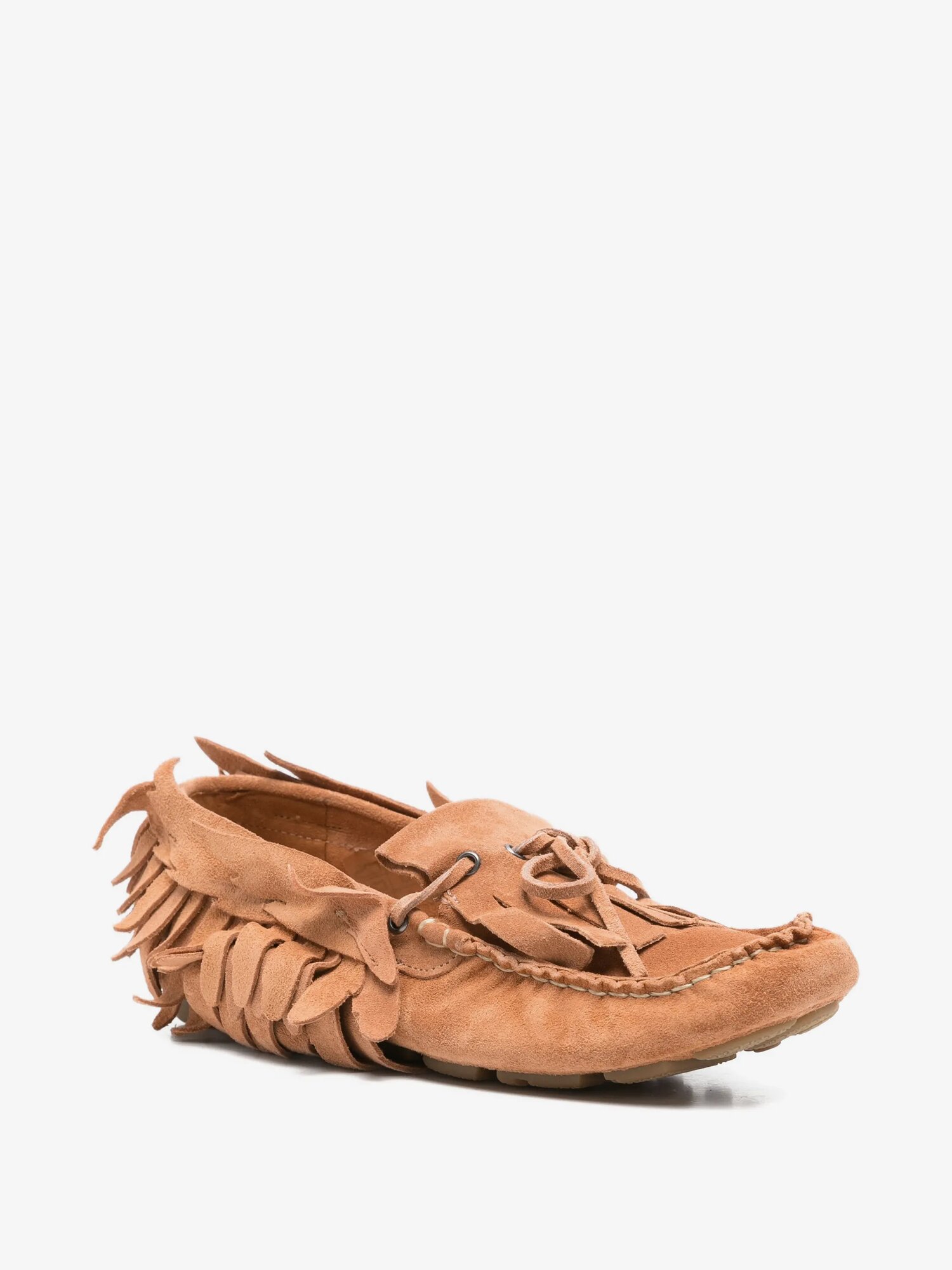 Туфли Alberta Ferretti Fringed suede shoes, размер 39, brown — фото 1