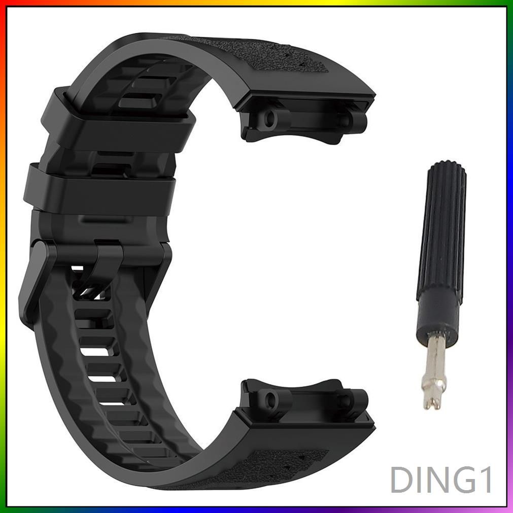 Сменный силиконовый браслет для Amazfit TRex 2, черный, в комплекте с отверткой, премиум