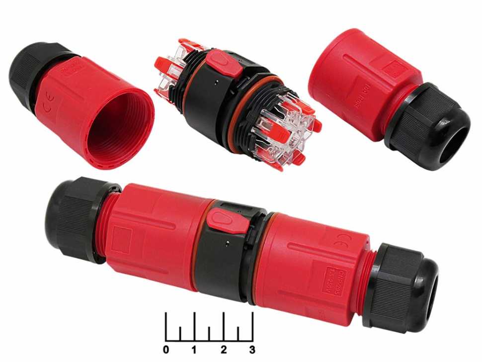 Соединитель 5pin влагозащищенный 6-11мм IP68 (MN-CNP295)