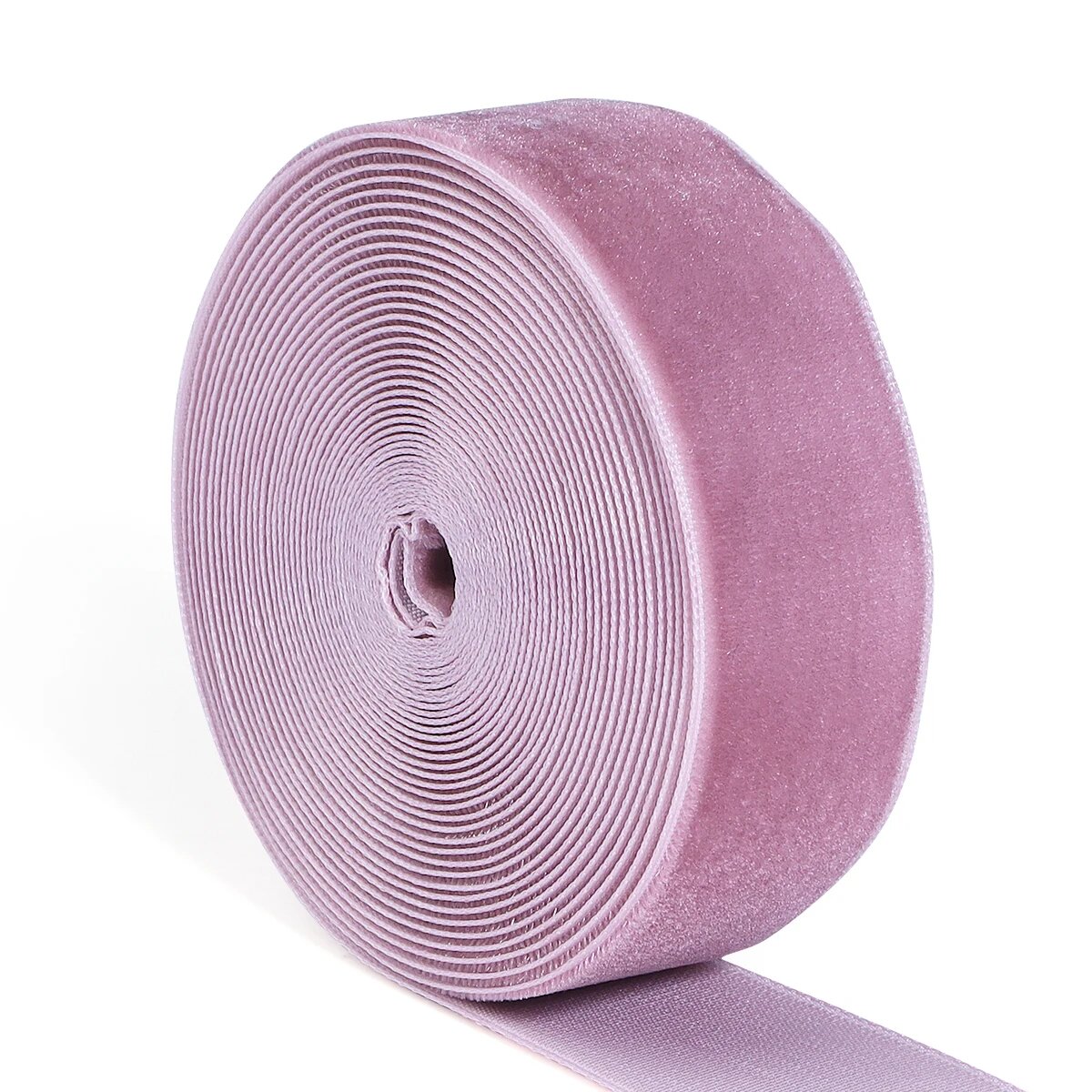 Цветная бархатная лента 5 ярдов Розовый, Pink purple