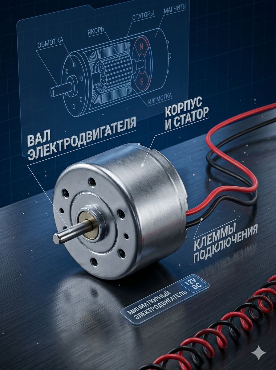 RF-300CA RC-300 DC 3V 5V 6V 10300RPM миниатюрный круглый двигатель 24 мм с валом 2 мм