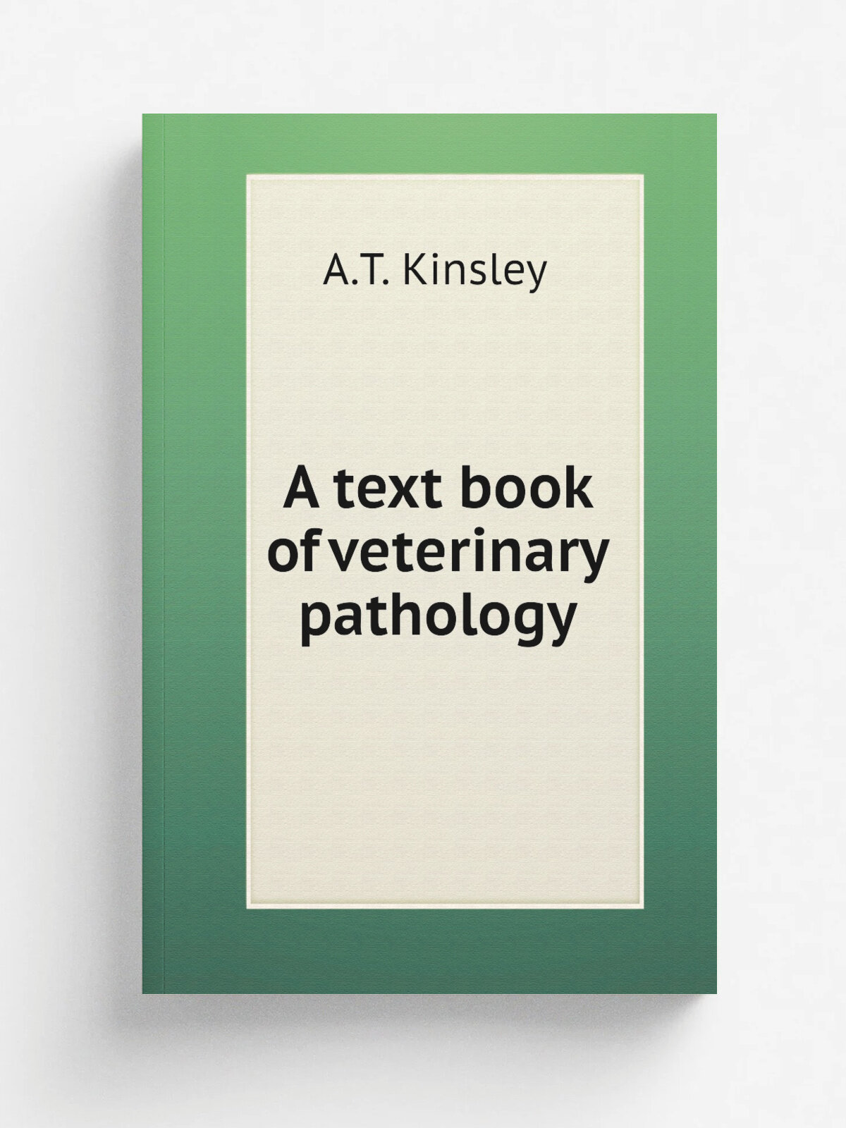 A text book of veterinary pathology