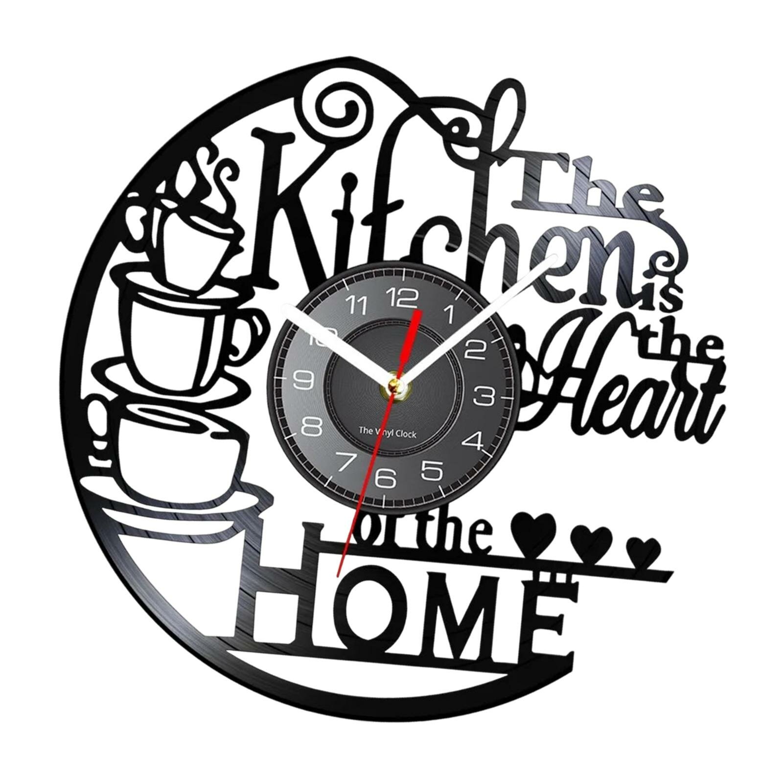 Настенные часы Kitchen Records, кухонные часы Kitchen Heat Home, тематические часы для кабинета или кафе.