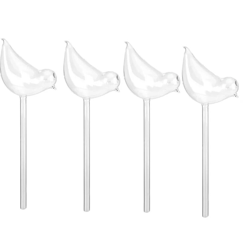Набор из 4 самополивающих горшков для растений в форме тюльпана 4pcs Clear Bird