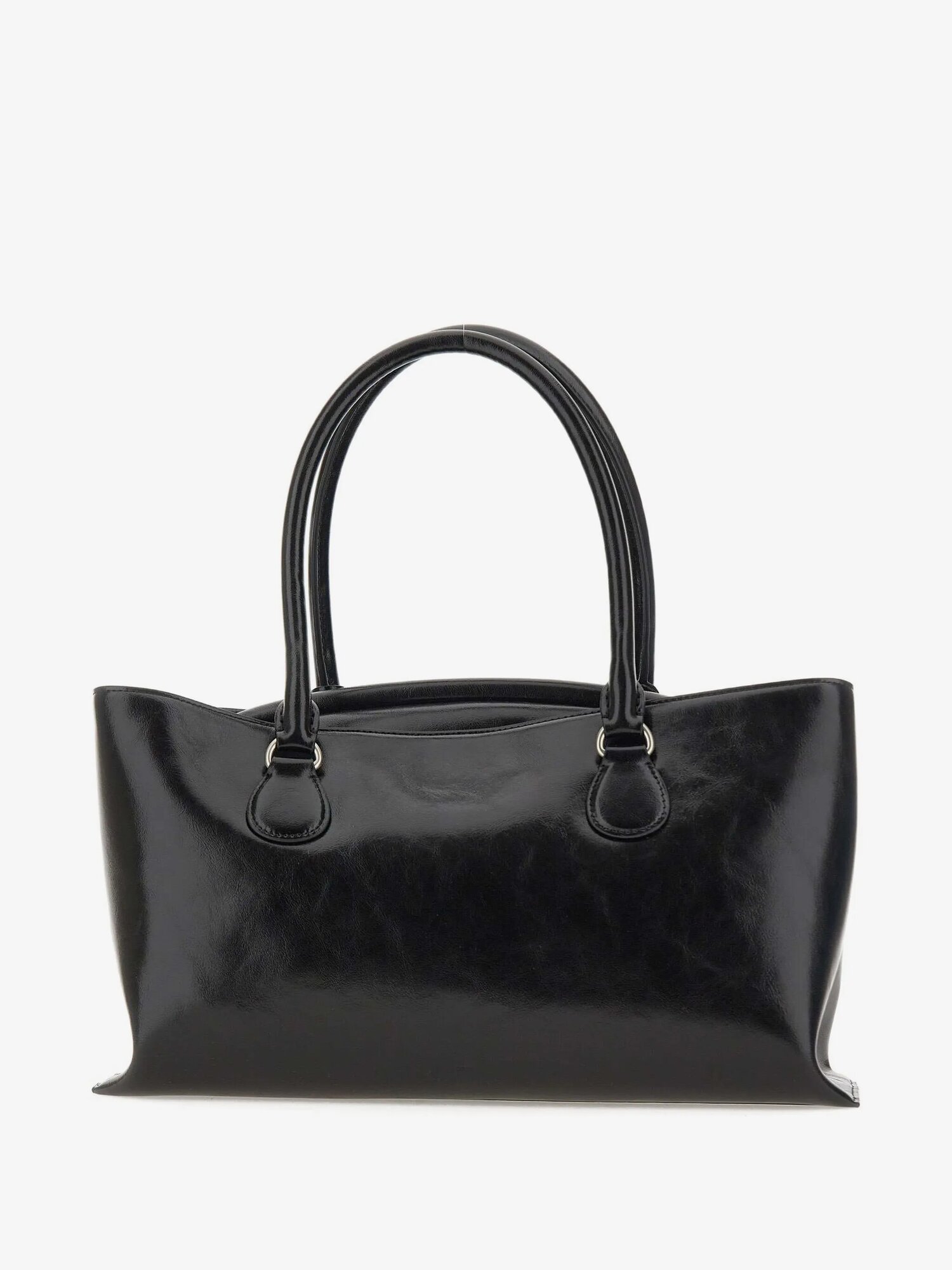 Сумка OSOI Double-handle leather tote bag, черный — фото 1