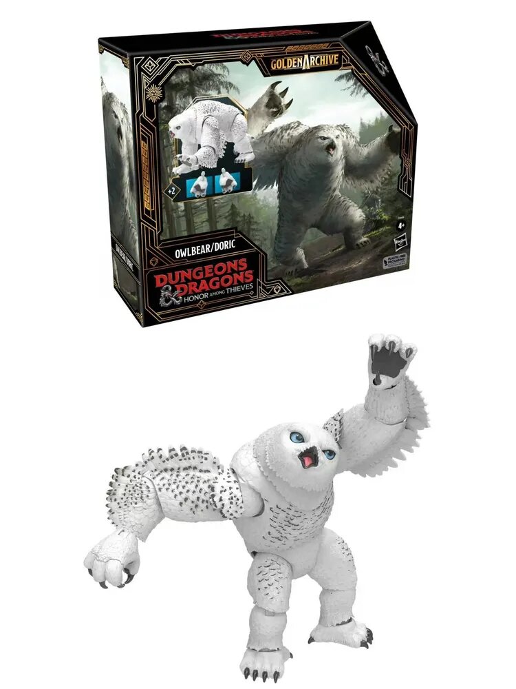 Фигурка Hasbro Hasbro Dungeons & Dragons Toys Серия "Золотые архивы", слава Grand Theft Auto, Совиный медведь "Повелитель ночи", 9-дюймовая подвижная кукла ручной работы