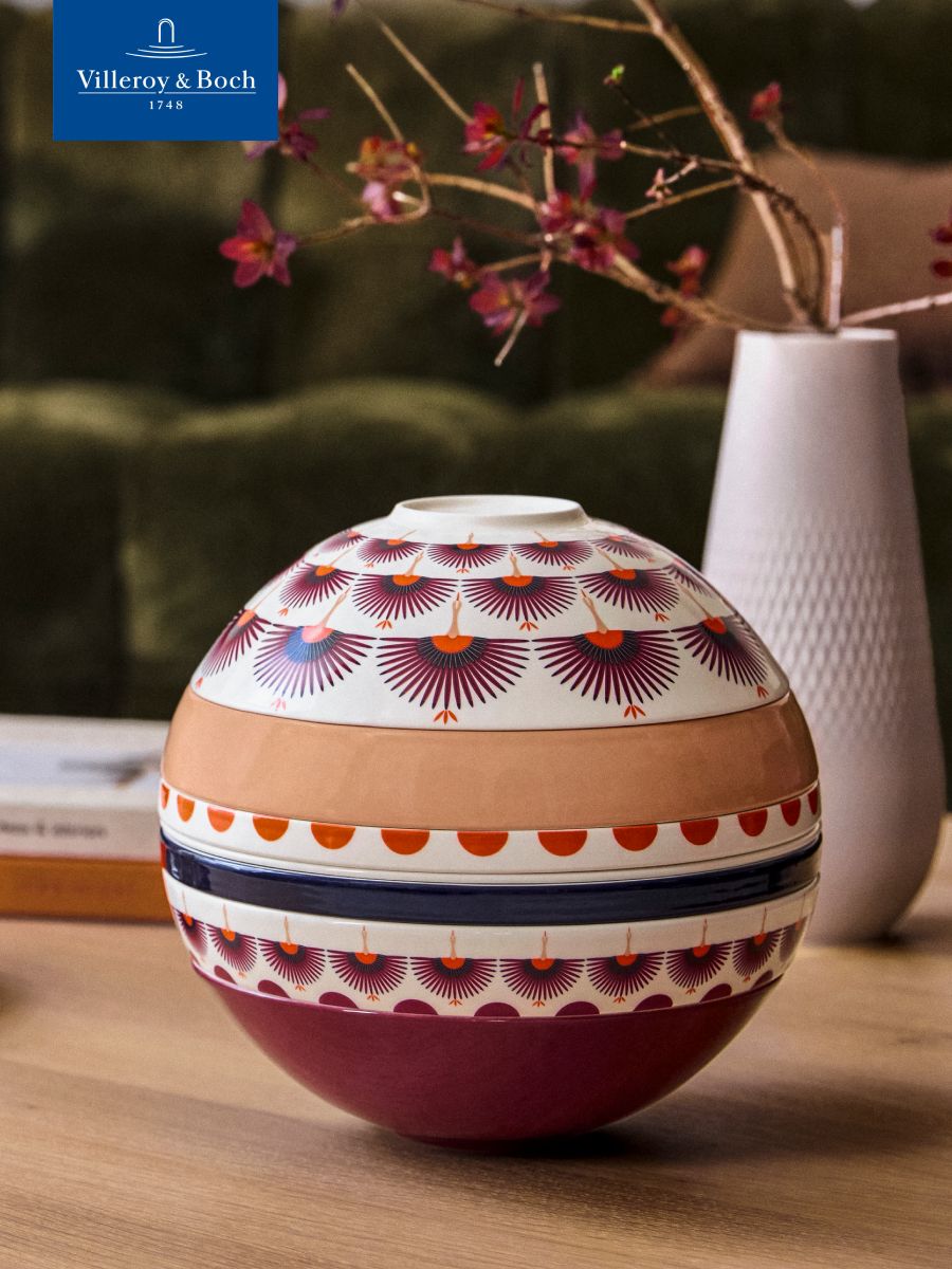 Набор посуды на 2 персоны, 7 предметов, La Boule Kyoto Iconic, Villeroy & Boch, Премиум-Фарфор