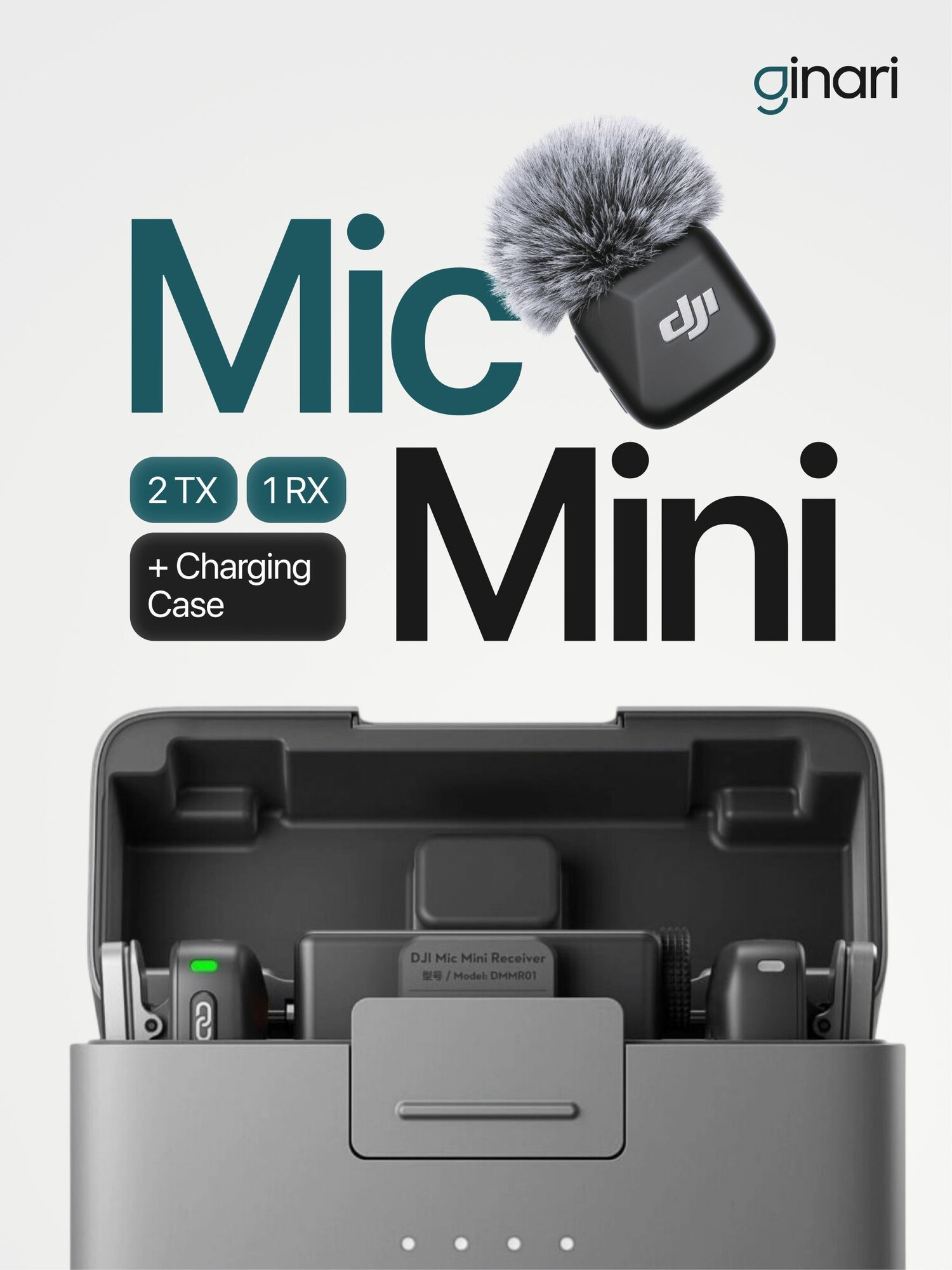 Микрофон петличный DJI Mic Mini (2 TX+1 RX+Charging Case)