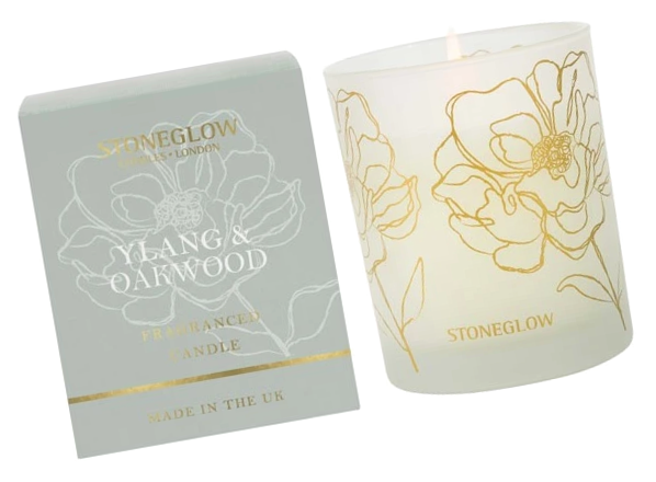 Stoneglow Ylang and Oakwood 240 гр ароматическая свеча / Стоунглоу Иланг Иланг и Дубовый Лист