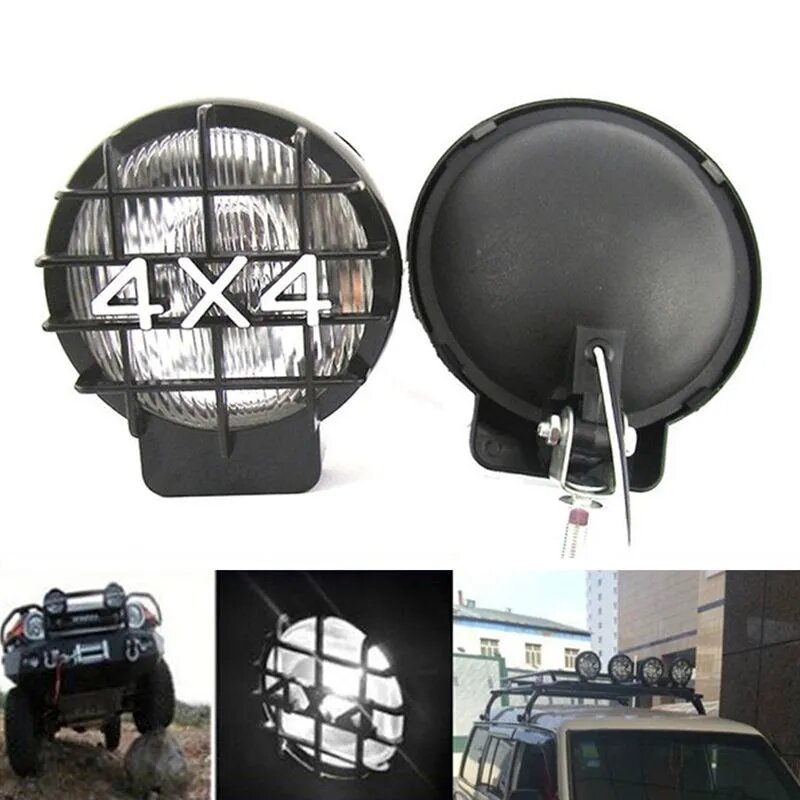 Лампа автомобильная арт. XMO666, противотуманная фара 5.5" 4X4, универсальная, черная
