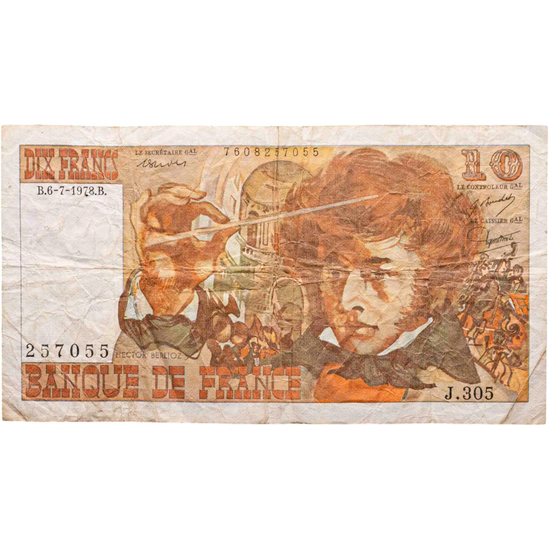 Франция 10 франков 1978 год