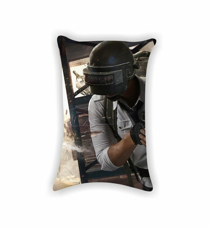 Подушка PlayerUnknown’s Battlegrounds, PUBG, пубг №9, картинка С одной стороны