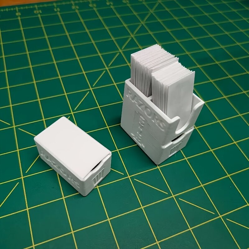 Герметичный контейнер для хранения и безопасной утилизации 3D-печатных лезвий для бритв, для дома, салонов и путешествий, B