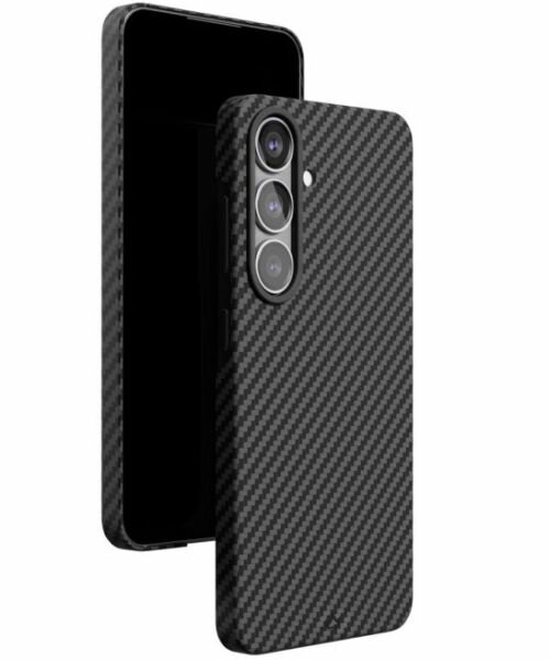 Накладка кевлар VLP Kevlar Case with MagSafe для Samsung Galaxy S25+ Black (Черный)
