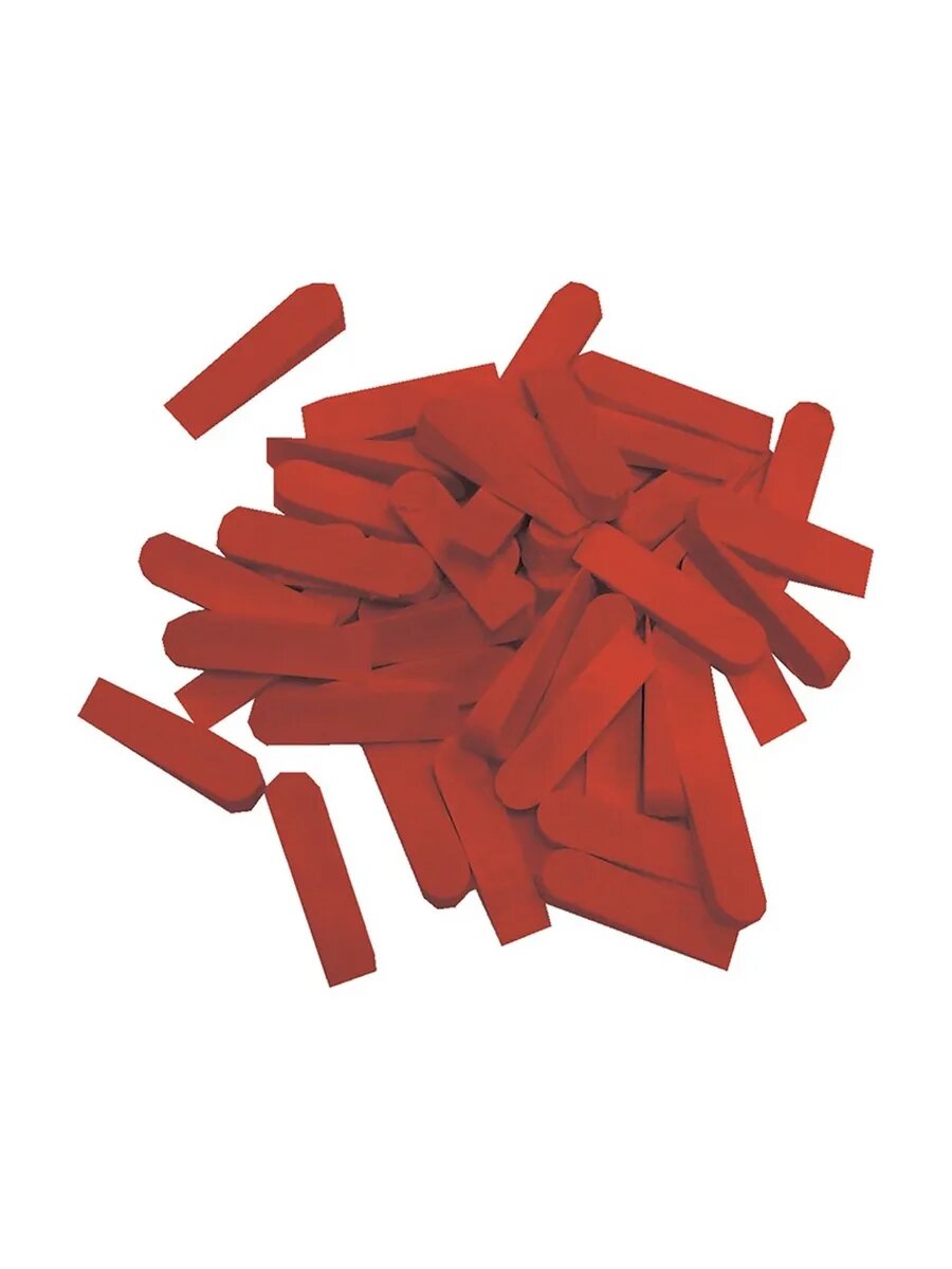 Клинья для кафеля Biber 55611, пластик, 25x6 мм, 50 шт, цвет красный