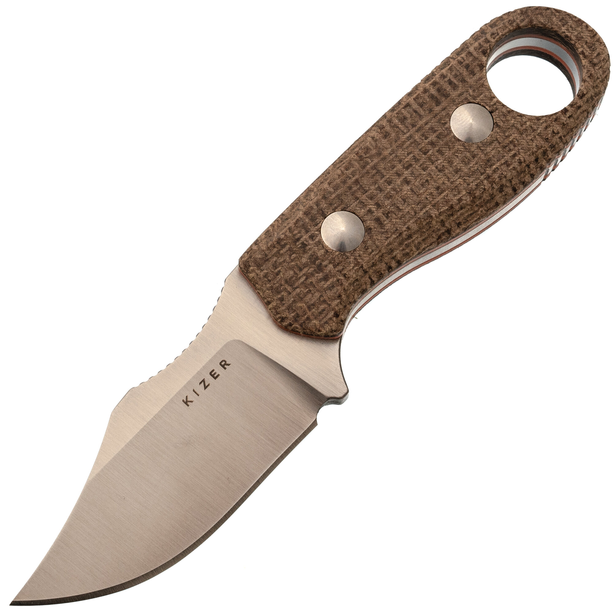 Нож Kizer Beaver 2, сталь AEB-L, рукоять микарта/G10