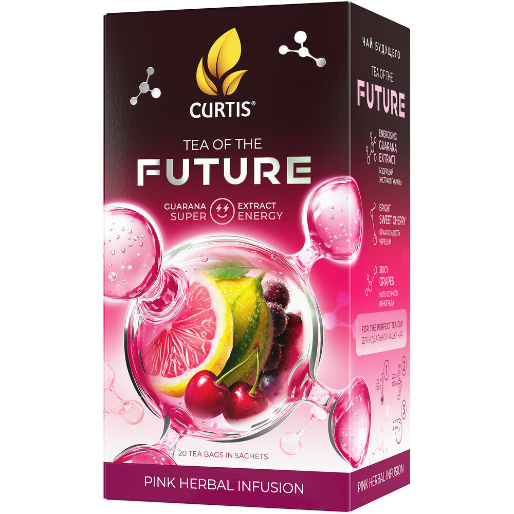 Чайный напиток Curtis "Tea Of The Future. Super Energy" фруктово-травянной 20x1,5г сашет