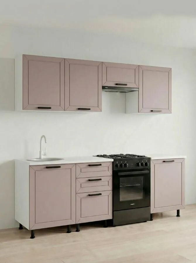 Кухонный гарнитур Мебельная Фабрика Рай "Лилия", ЛДСП, 2,4 м