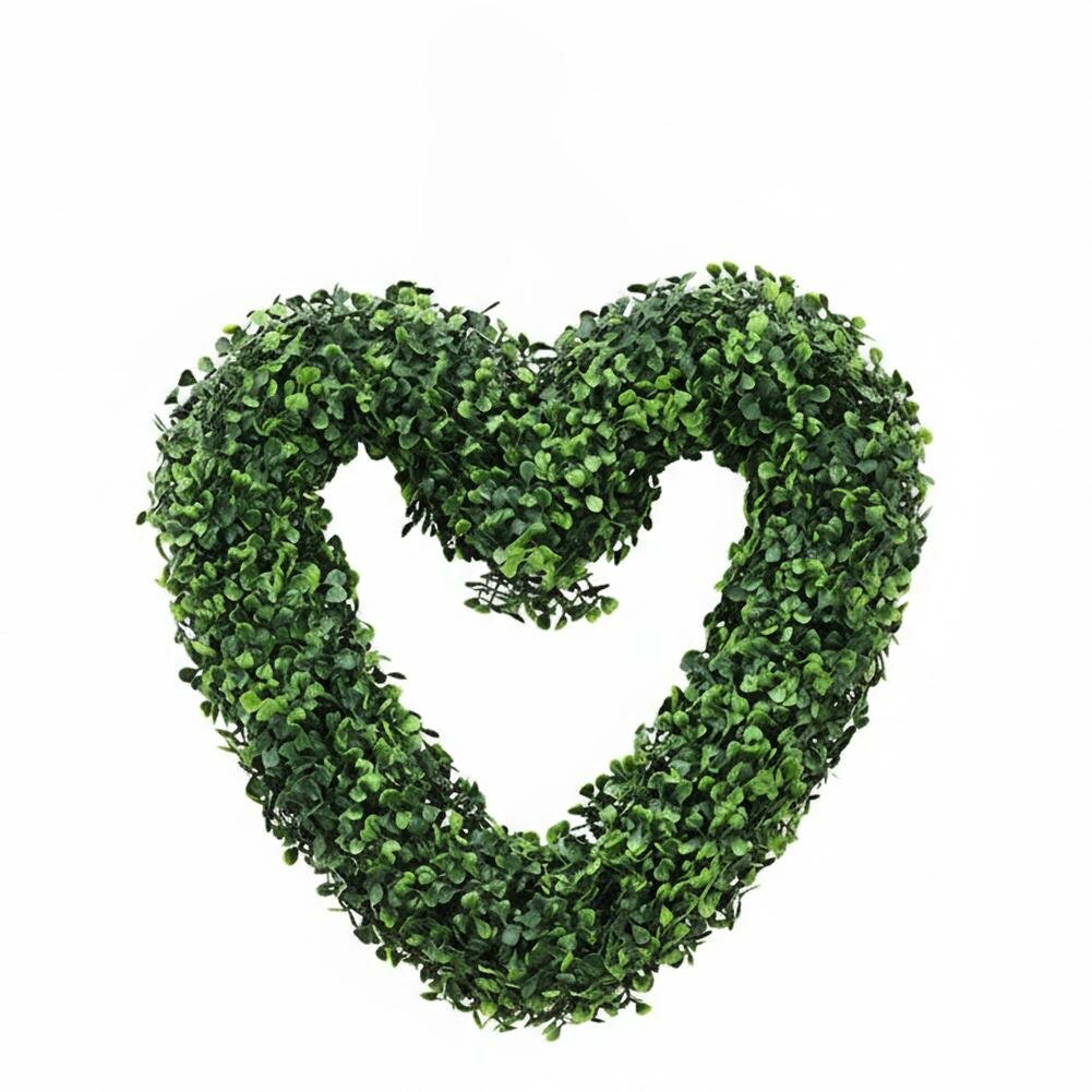 17-дюймовая топиария в форме сердца – искусственная топиария ко Дню святого Валентина для улицы, дома, крыльца, годовщины, романтического декора.