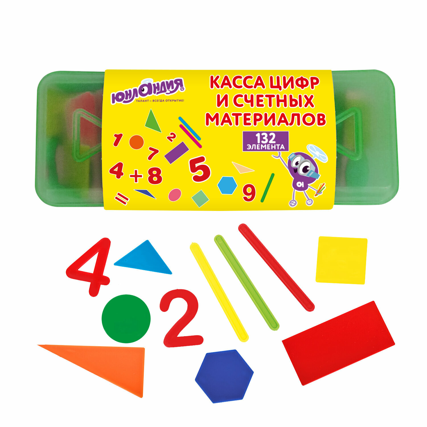 Юнландия Набор счетных материалов Мозаика 132 элемента 274055