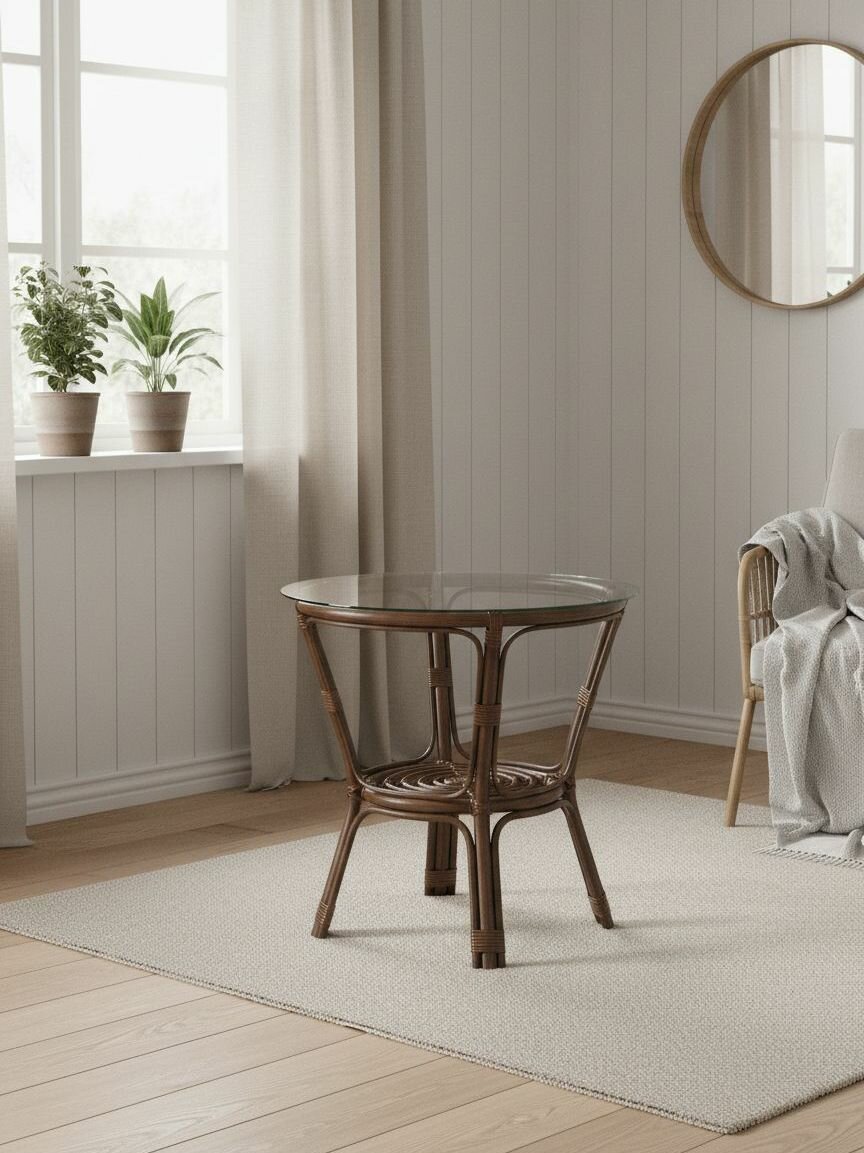 Стол плетёный из ротанга