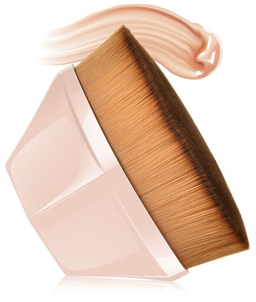 Кисть для макияжа "Matoka", для лица, с футляром, ручка из пластика 1 шт.