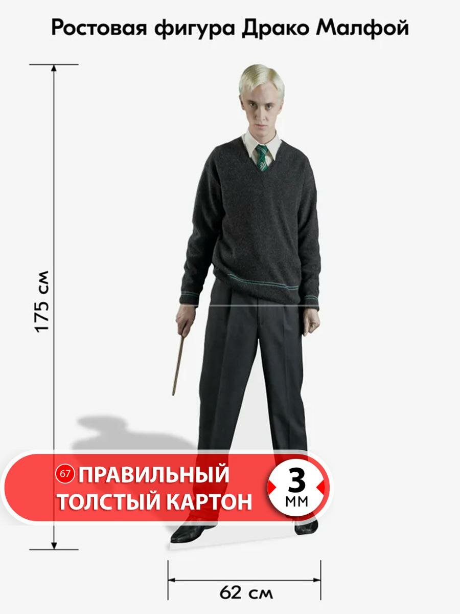 Аксессуар для фотосессий, Драко Малфой (Гарри Поттер) 1, ростовая фигура