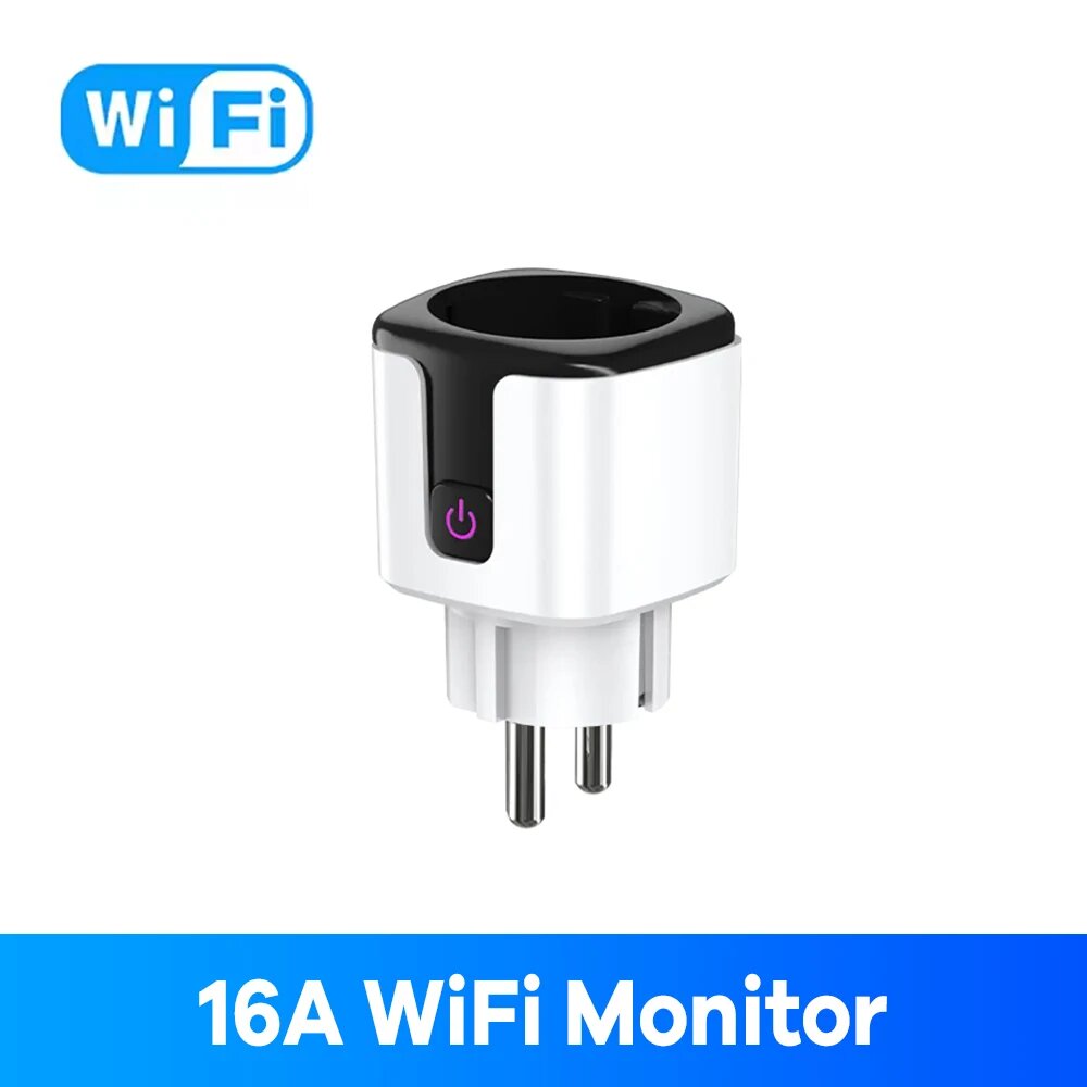 16A Wi-Fi розетка-монитор