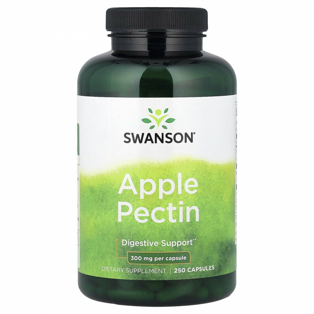 Swanson Vitamins, Яблочный пектин, 300 мг, 250 капсул