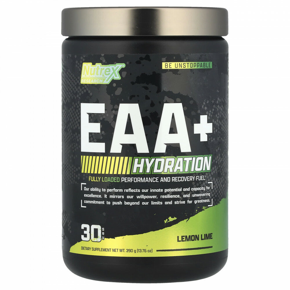 Nutrex Research, EAA + Hydration, лимон и лайм, 390 г (13,76 унции)