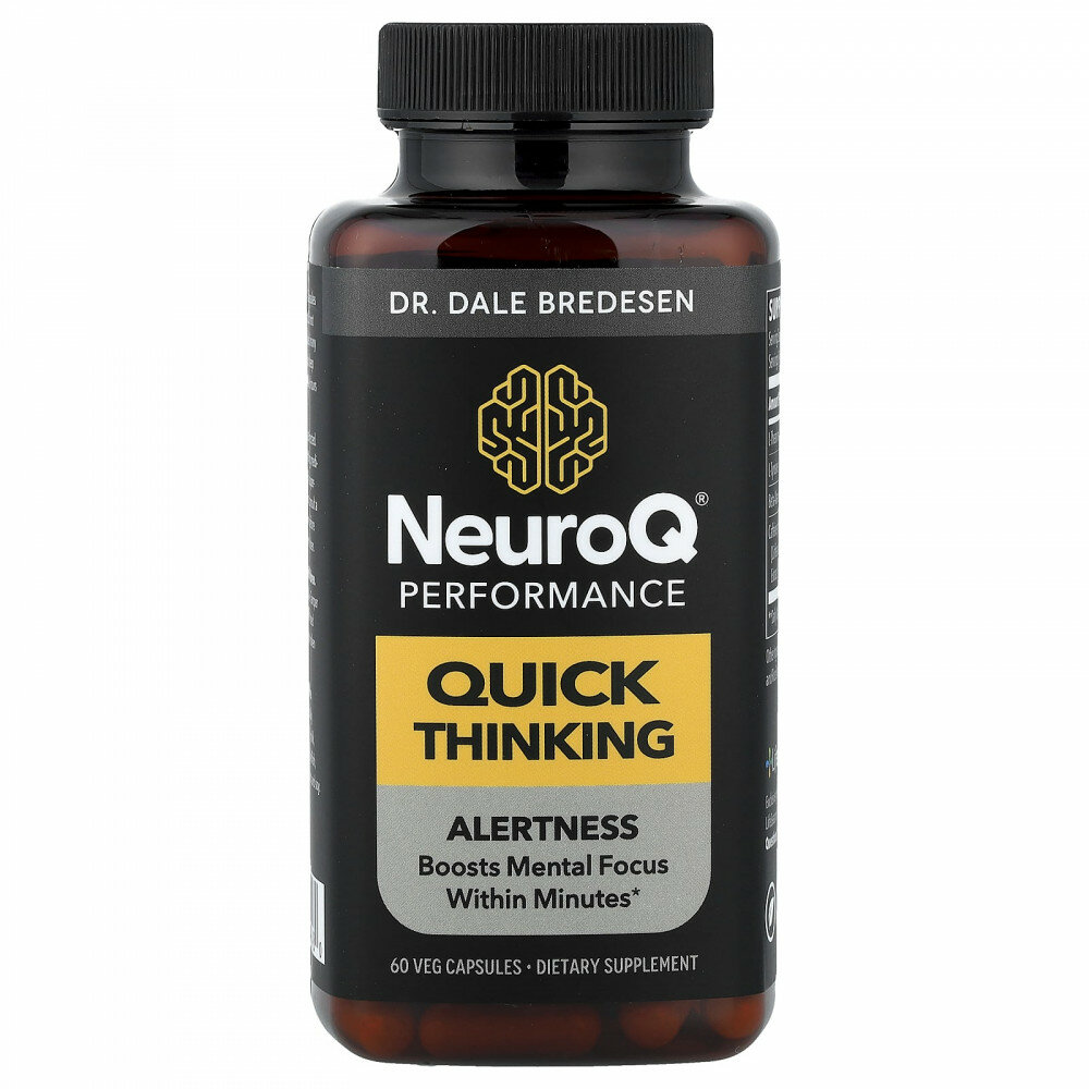 LifeSeasons, NeuroQ® Performance, средство для быстрого мышления, 60 растительных капсул