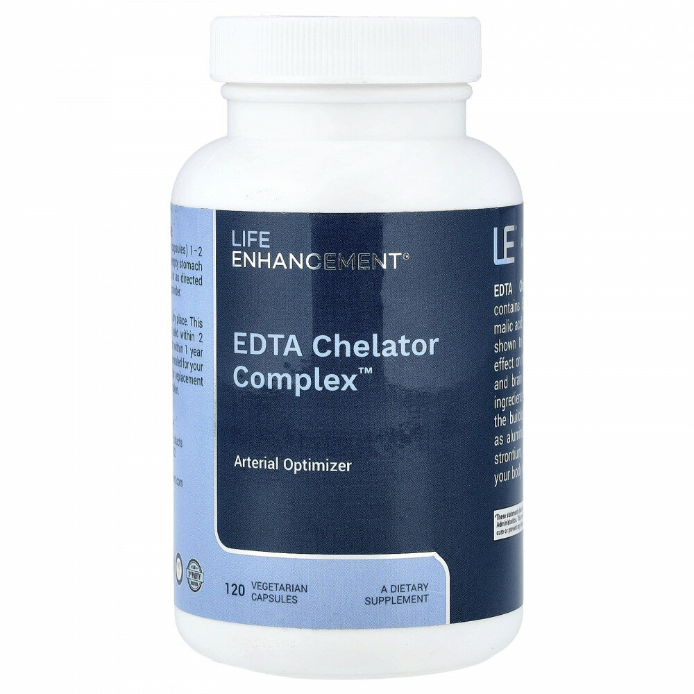 Life Enhancement, Chelator Complex™ с эдтк, 120 вегетарианских капсул
