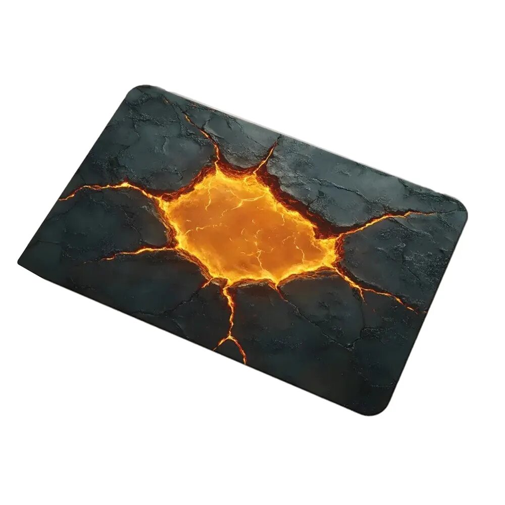 Коврик для ванной 3D Lava Нескользящий коврик для ванной комнаты 60x40см Синий — фото 1