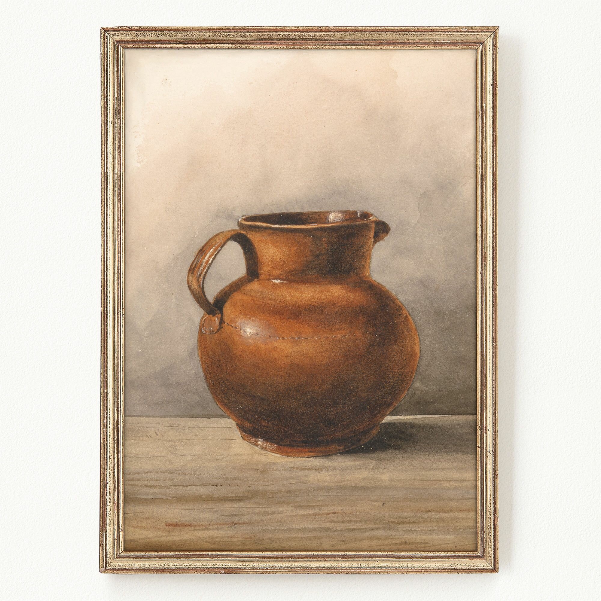 Постер "Натюрморт с кувшином - Питер Де Уинт", 21х30 см (без рамки)