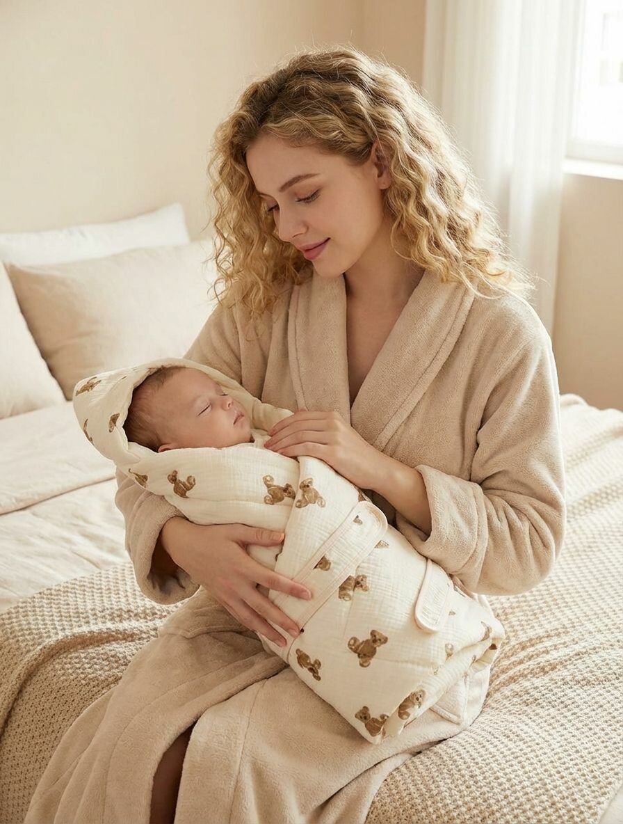 Конверт на выписку Осень -зима ; Детский плед ;