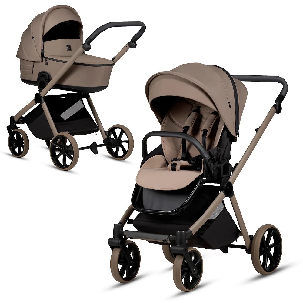 Детская коляска 2в1 Tutis Mio 3+, цвет Deep Taupe (Бежевый), артикул производителя 1622078
