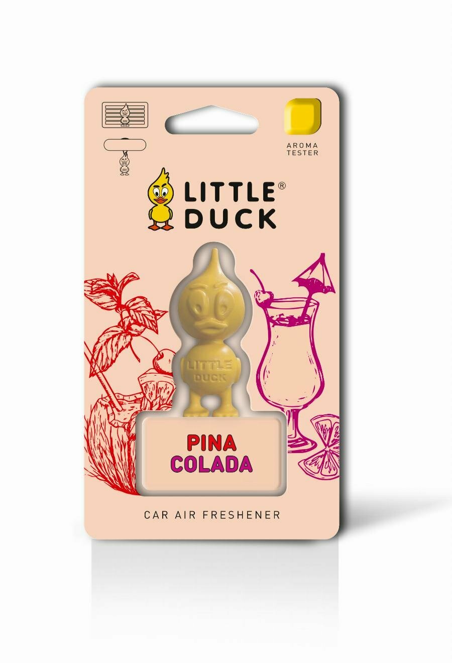 Ароматизатор 3D Polymer LITTLE DUCK PINACOLADA LD12 (MIODORE)