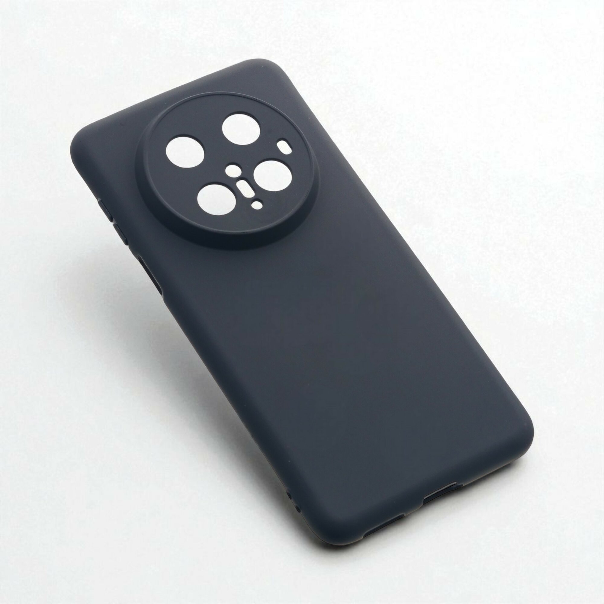 Силиконовый чехол TPU Case для Huawei Mate 70 PRO матовый черный