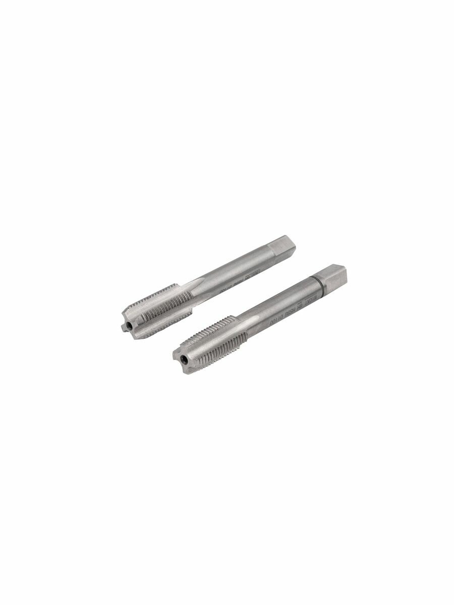 Набор метчиков NORGAU Industrial M 10х1 из HSS (W6% Mo5%), по стали, чугуну и цветным металлам, 6Н, 2 предмета.