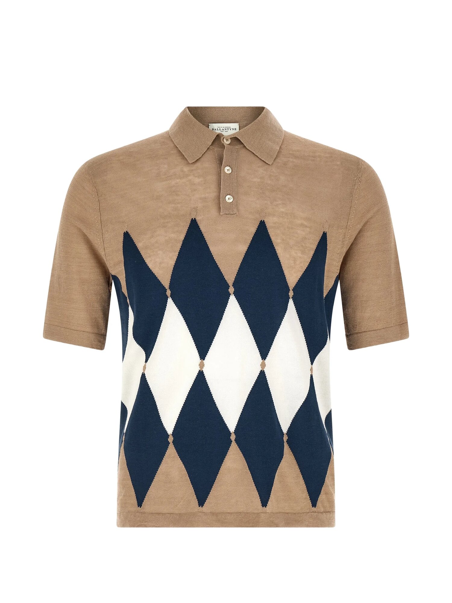 Рубашка Argyle-pattern short-sleeve polo shirt