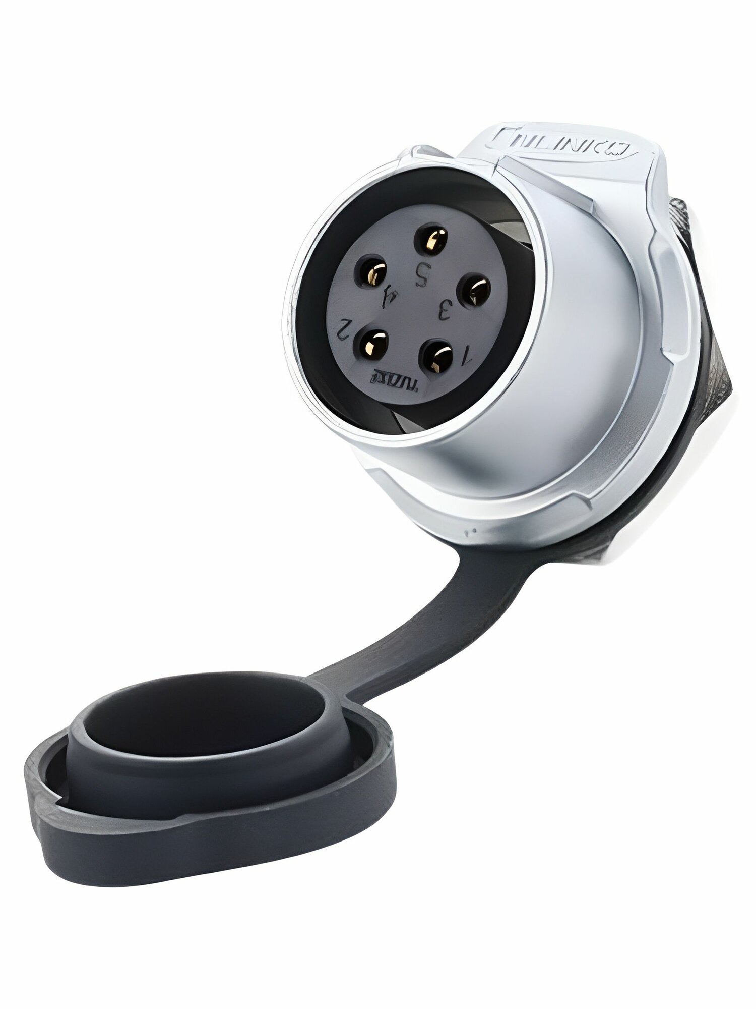Разъем CNLINKO LP-20, 5-пиновый, 5pin, мама, IP67, М22х1,5
