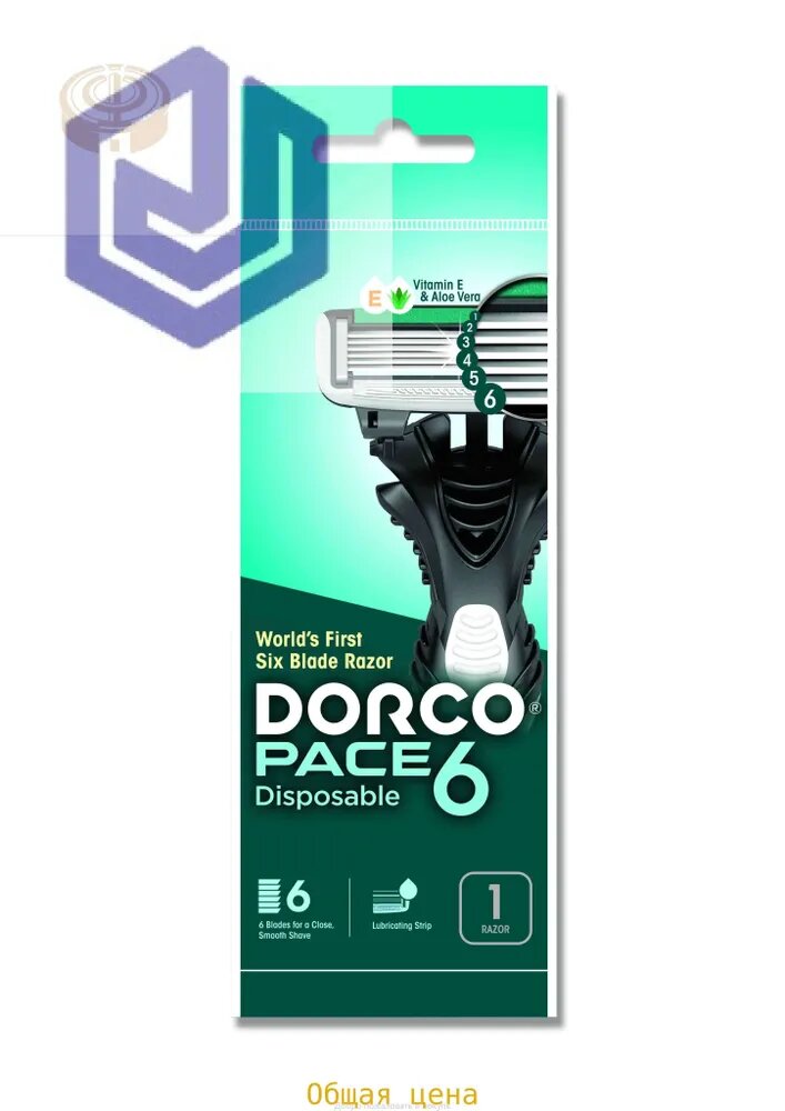 Бритва одноразовая DORCO PACE6 SXA100-1P станок одноразовый мужской 6 лезвий 10 упаковок