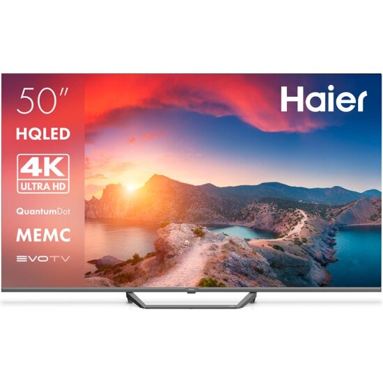 Телевизор Haier 50 Smart TV S2 Pro, 4K Ultra HD, HQLED, MEMC, титановый