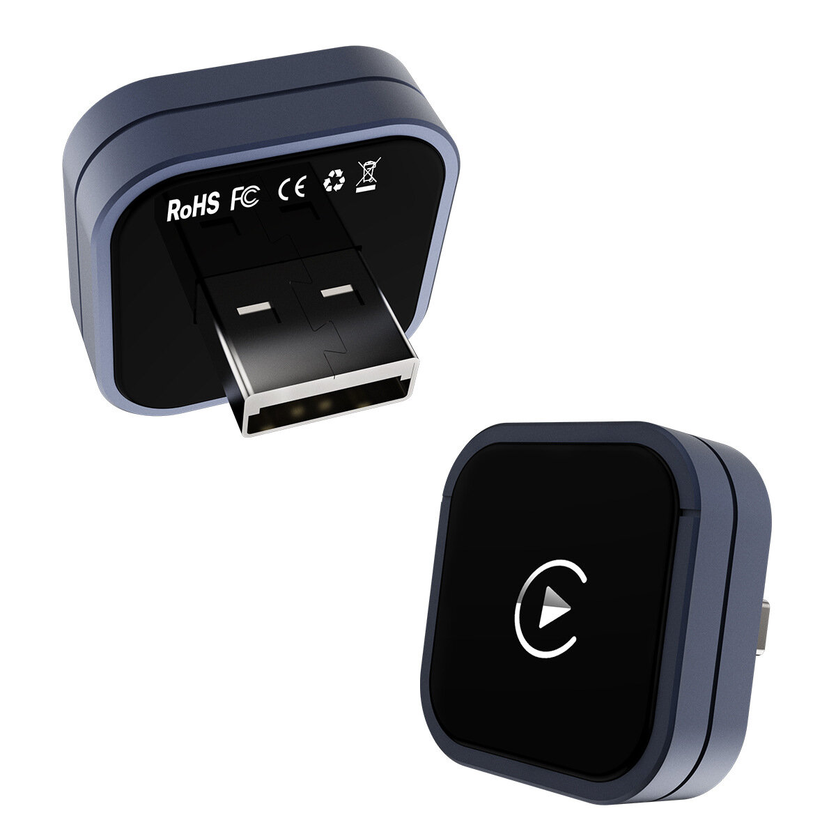 Прямые продажи с фабрики smart wireless to wireless CarPlay car box Apple Android Auto adapter подключи и играй , черный
