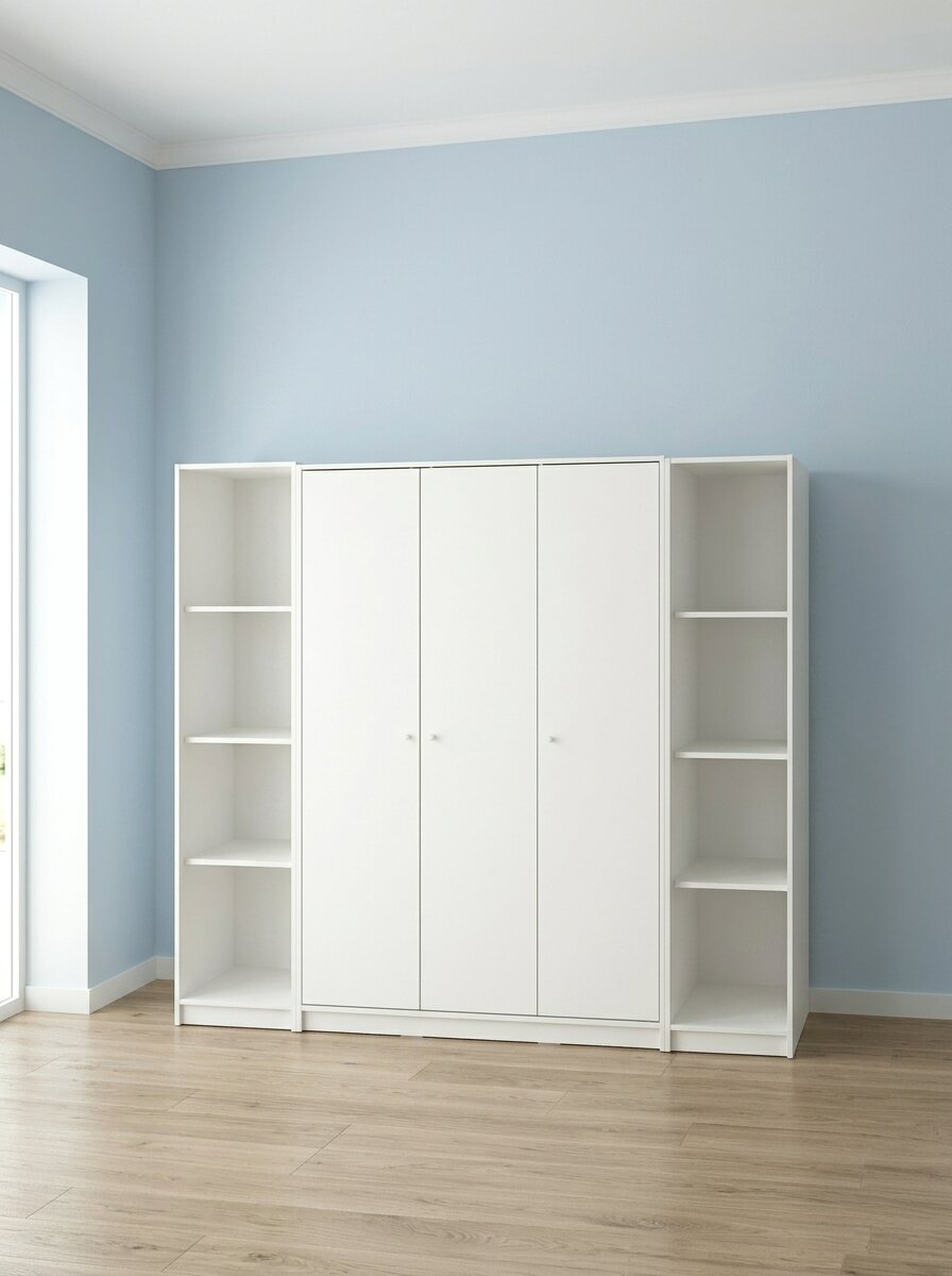 Шкаф икеа KLEPPSTAD, модульный, скандинавский, 197х176x55 см