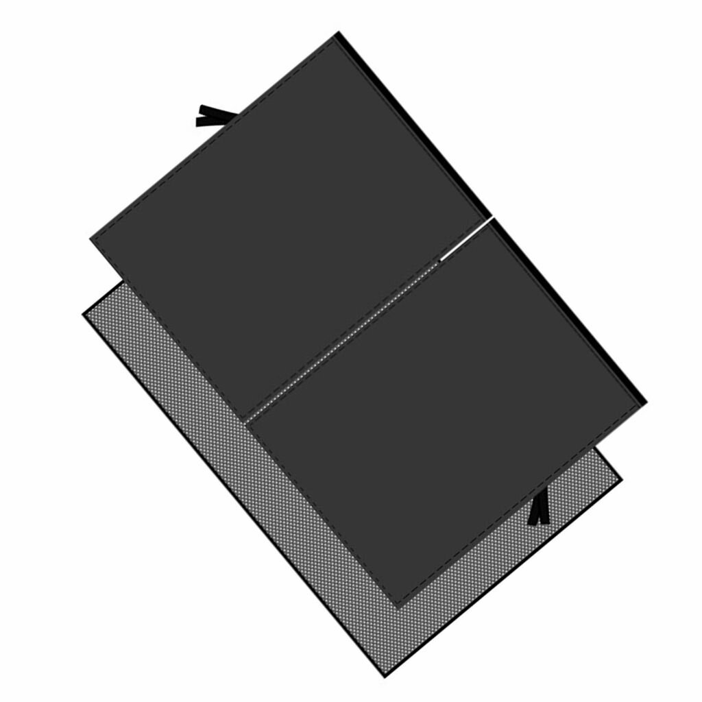 1 часть бокового экрана автомобиля, двухслойная шторка-заднее боковое стекло