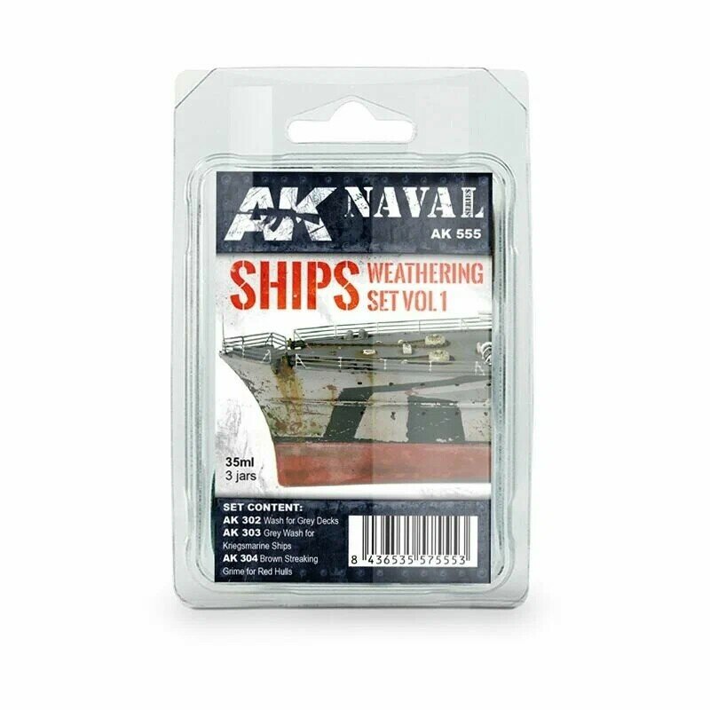 Аксессуар для Warhammer AK Interactive AK Ships Weathering Set Vol.1 AK555